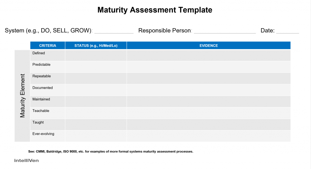 Maturity Assessment - IntelliVen